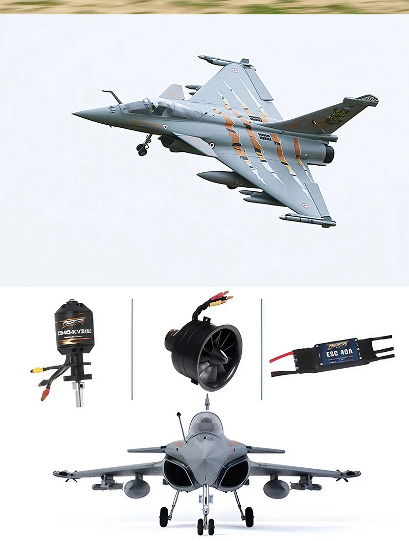 Reflex V2 Equipped Fms 64mm Rafale Edf Jet Pnp Precision Flying Model ...