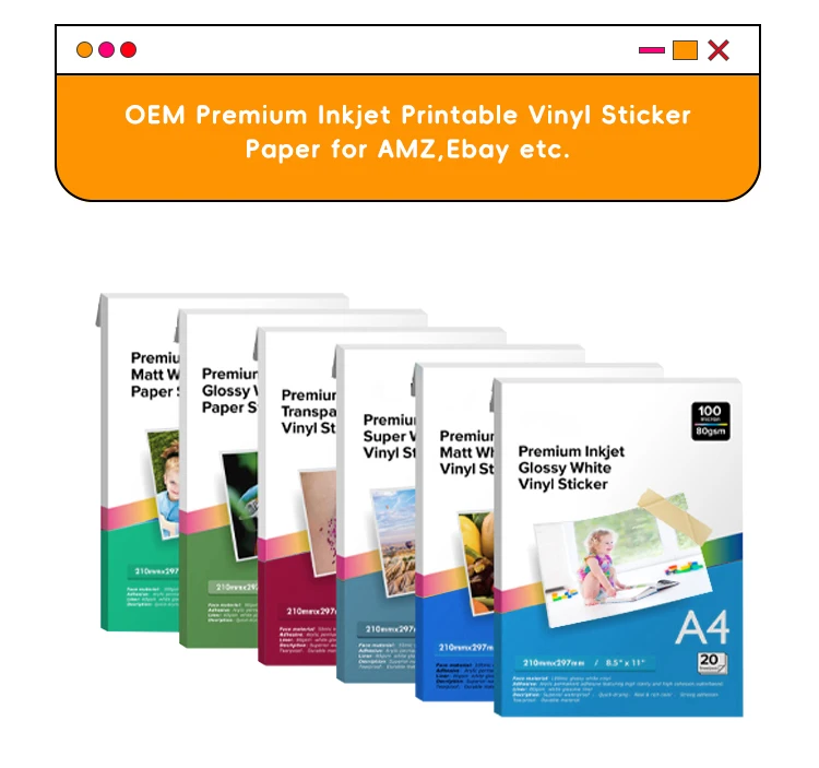 High Quality Printable clear Pvc Adhesive Inkjet Transparency A3 A4 ...