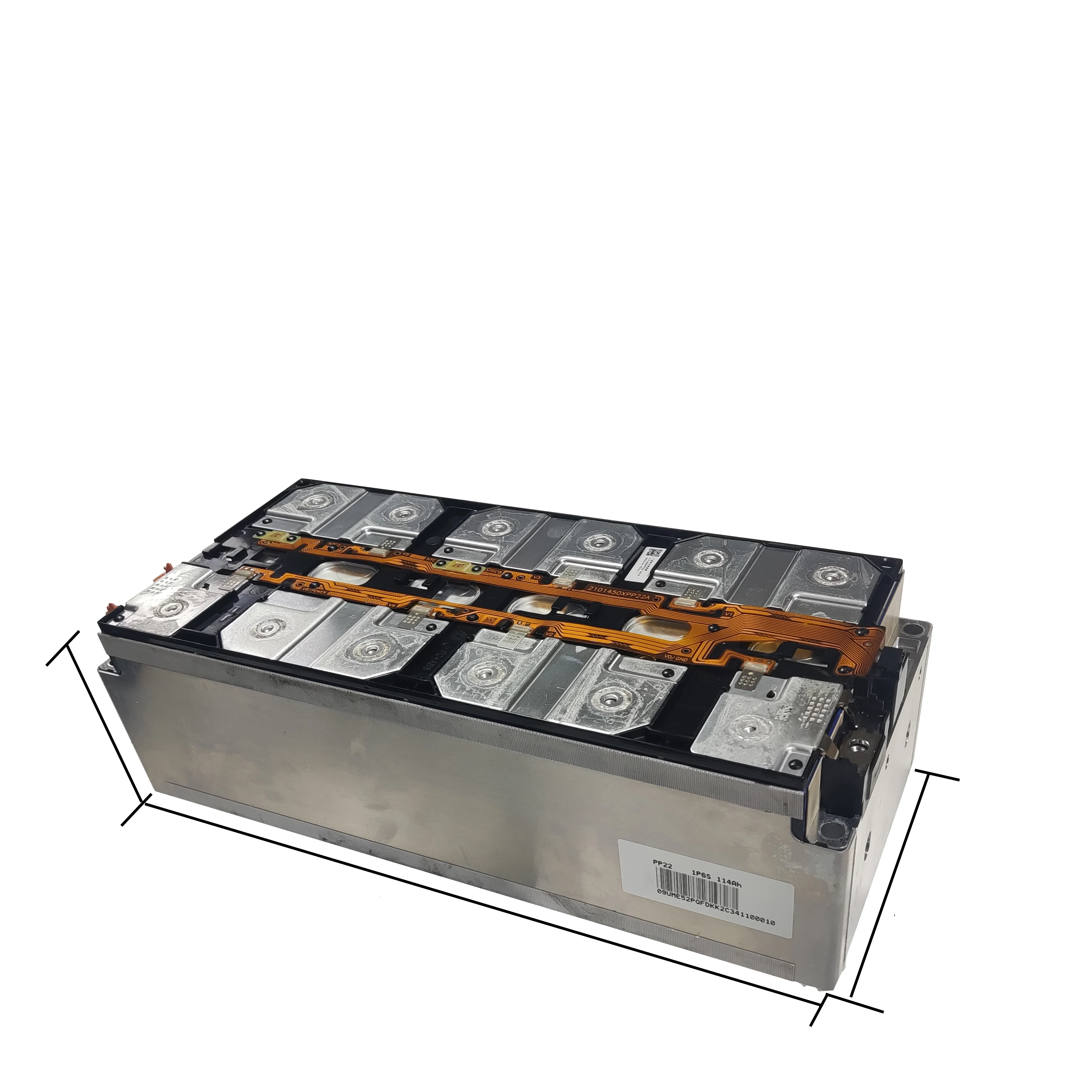 114ah VDA355 Battery Module - 2000 Cycle Life for E-vehicles