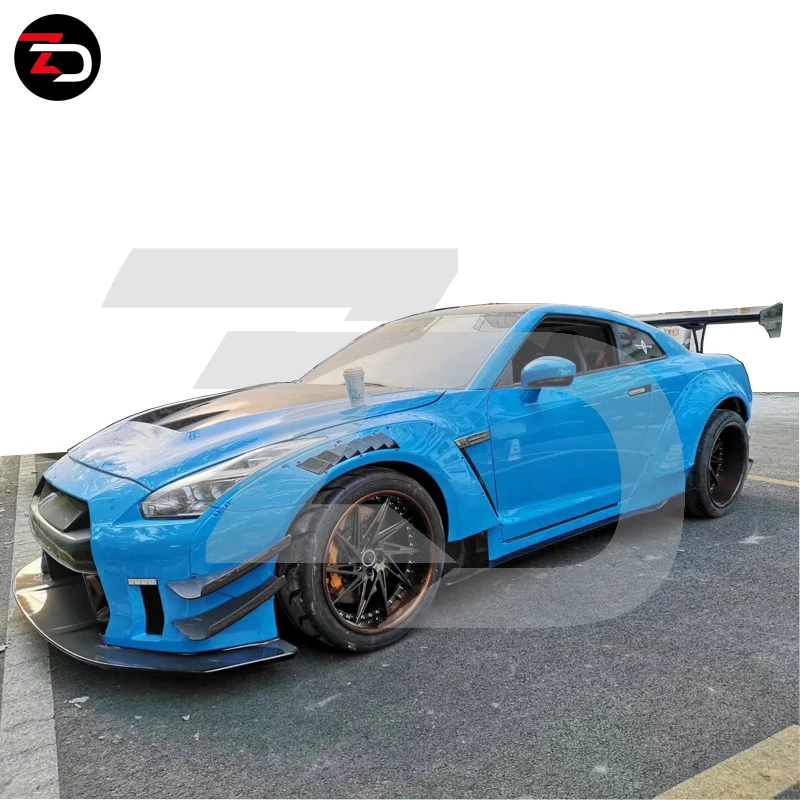 High Quality Gtr R35 Lb V2 Style Wide Body Kit Bumper Fender Flares ...