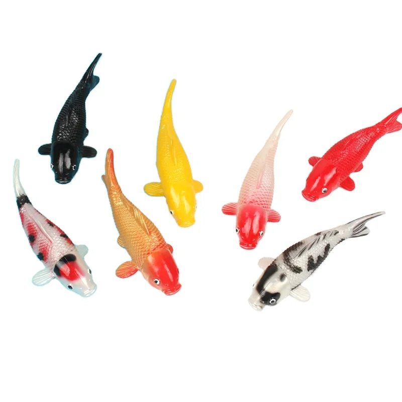 PVC simulation mini carp refrigerator paste simulated goldfish small ...