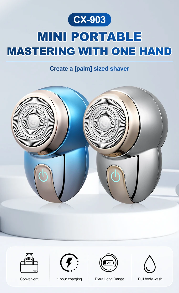 Cx-903 Waterproof Wet And Dry Electric Razor Rechargeable Shaving ...