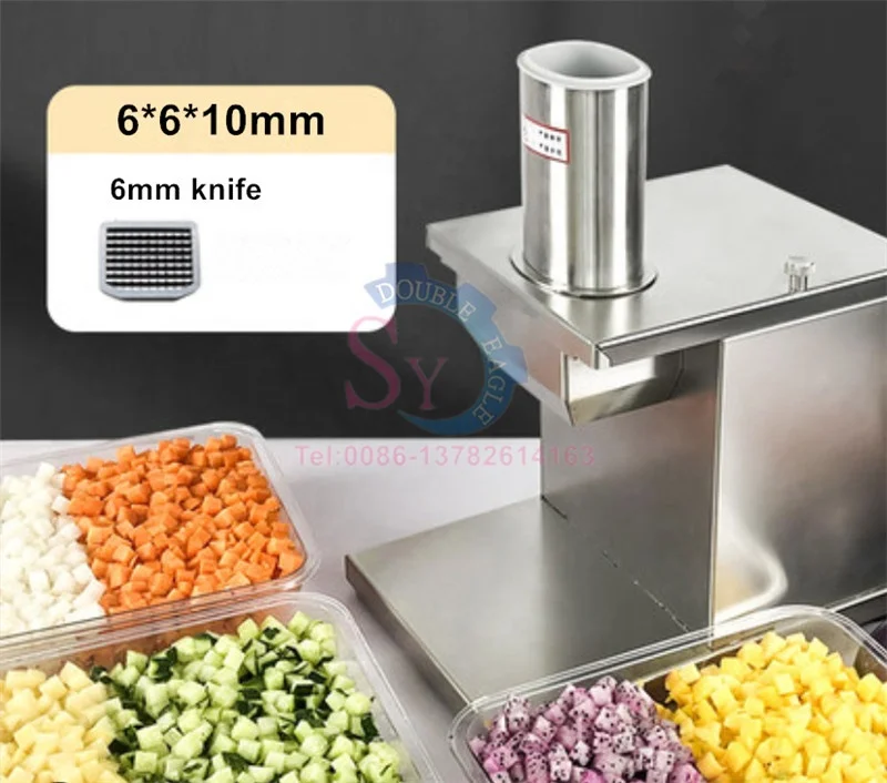 220v Electric Dicing Machine Commercial Automatic Carrot Potato Onion ...