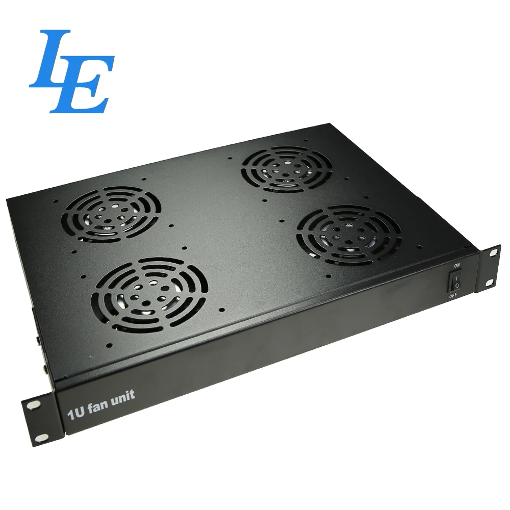 1U Rackmount 2/4 Fans Network Floor Server Rack 42U 19 Inch Fan Unit ...