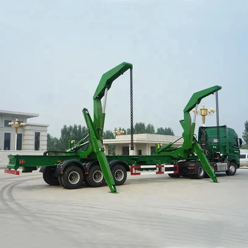 3 Axle 20ft Container Side Lifter Sideloader Self Loading Truck Trailer ...