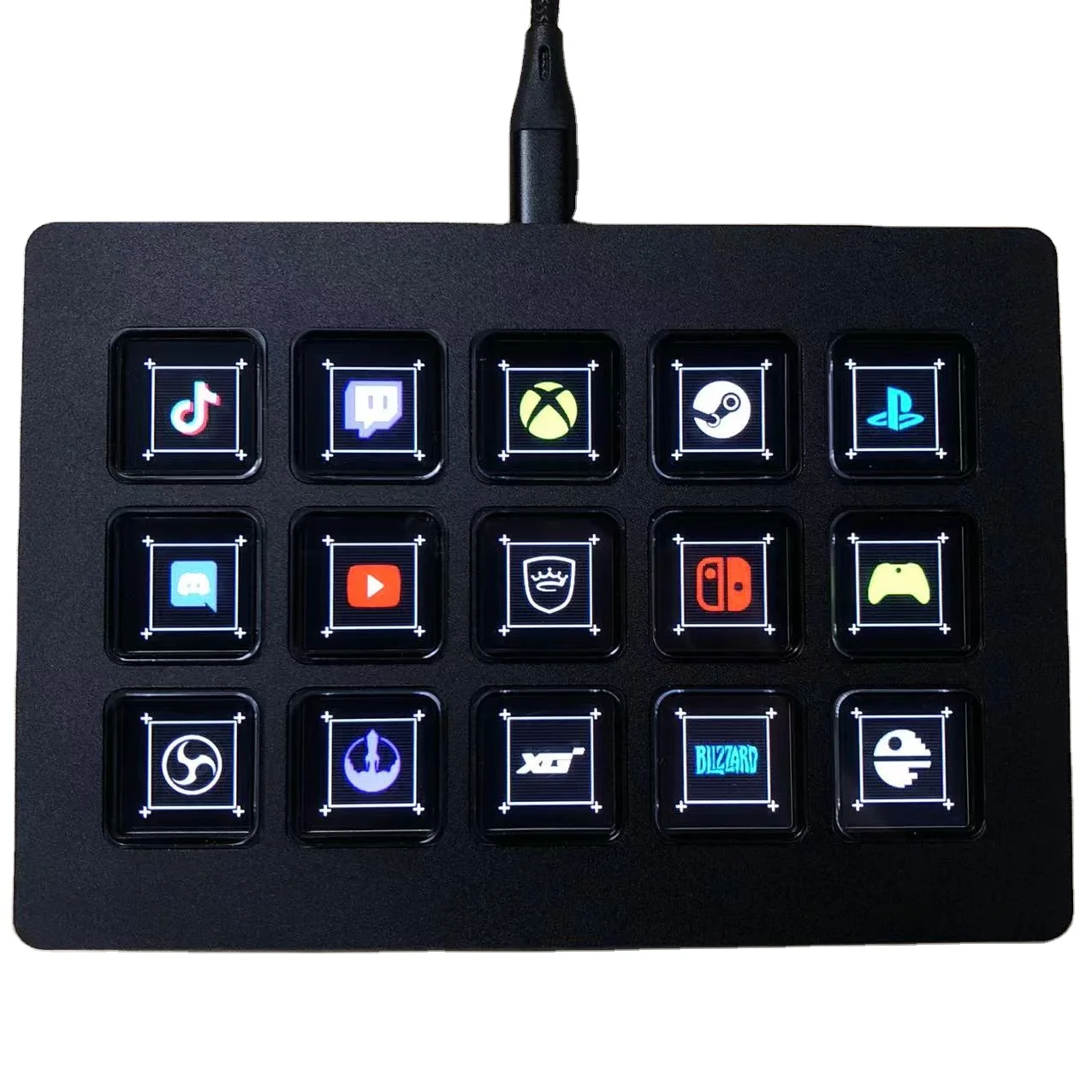 15-key Customizable Multifunctional Game Keyboard Fully Customizable ...