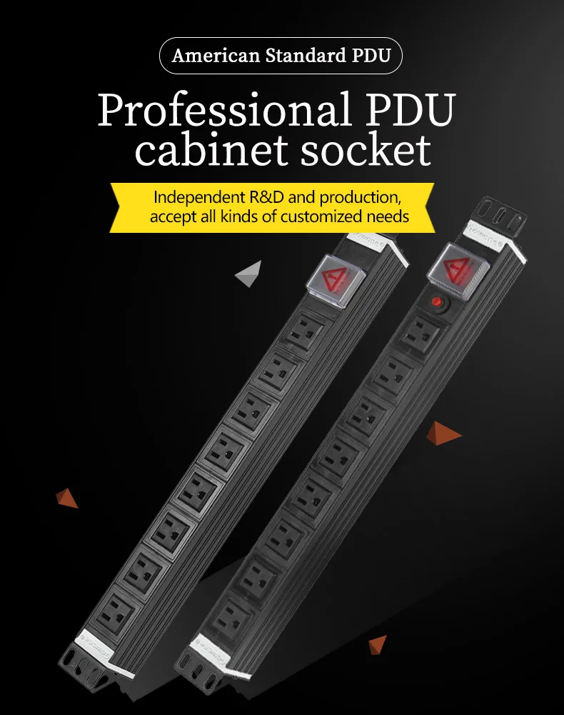 19 Inch Rack Mountable 8 Outlets Sockets American Plug 125v 2500w Custom Single Or Three Phase ...