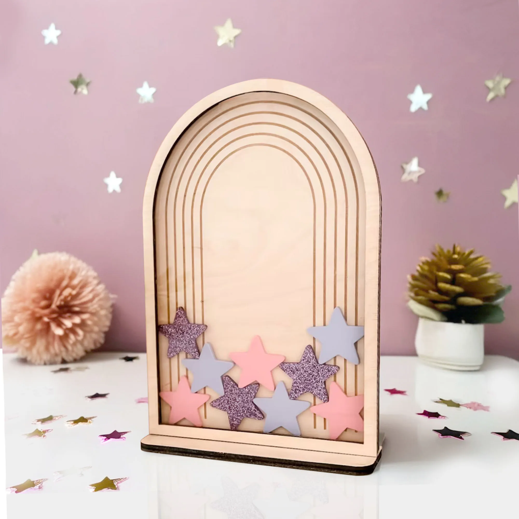 Boho Rainbow Arched Kids Star Reward Jar Kids Reward Chart Teacher ...