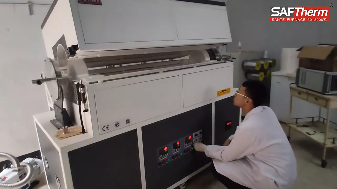 1200c High Temperature Tube Furnace Laboratory Heating Treatment ...
