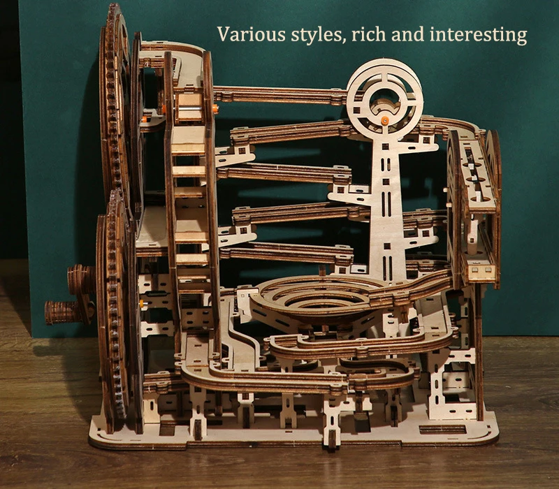 Pinball Maze Wooden Jigsaw Diy Puzzle Hand Made Children's 3d Puzzle ...