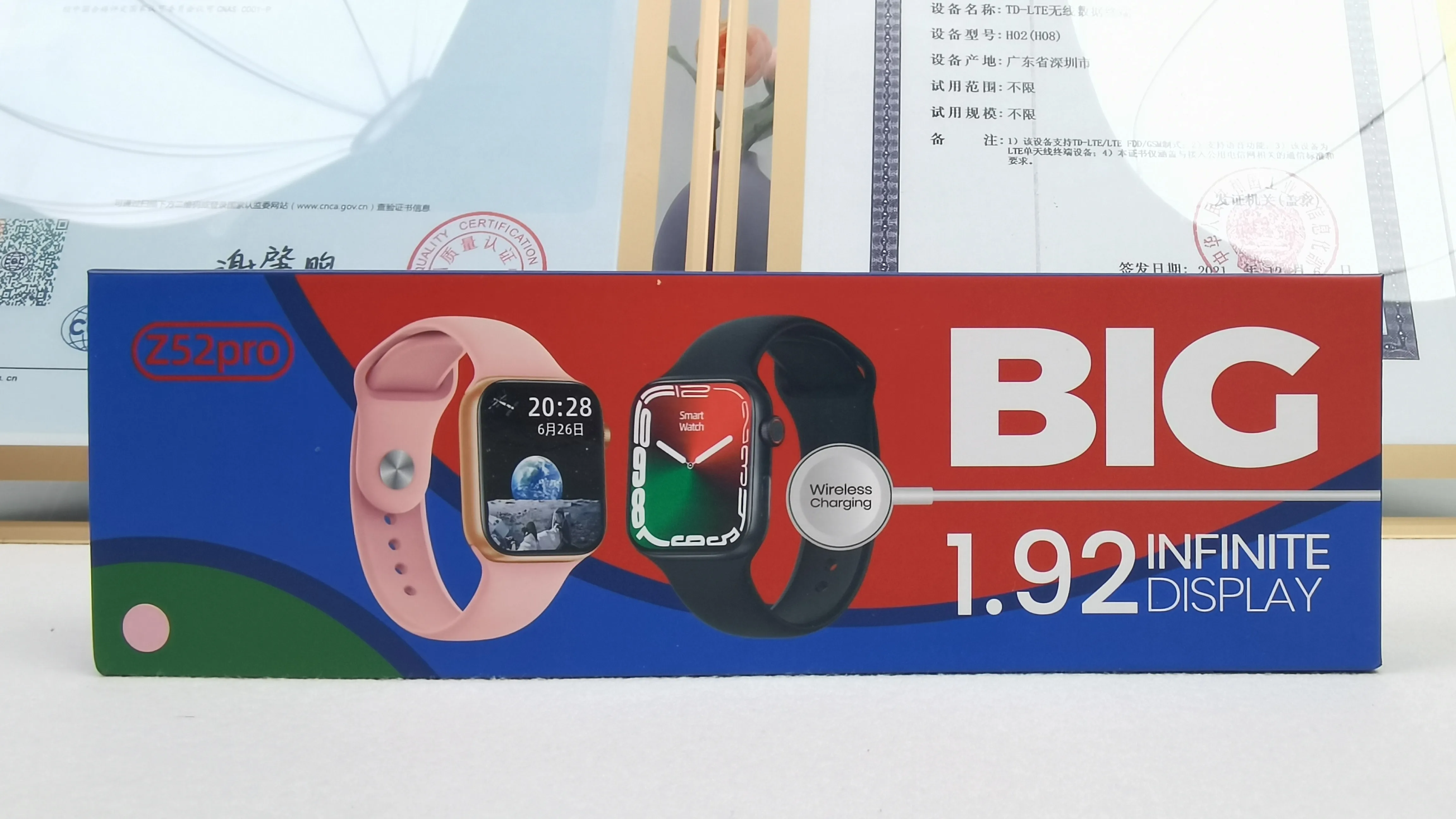 2023 Electronics Smartwatch 2022 1.92 Inch Z52pro Wearable Devices Series 8 Sport Z52 Pro Smart ...