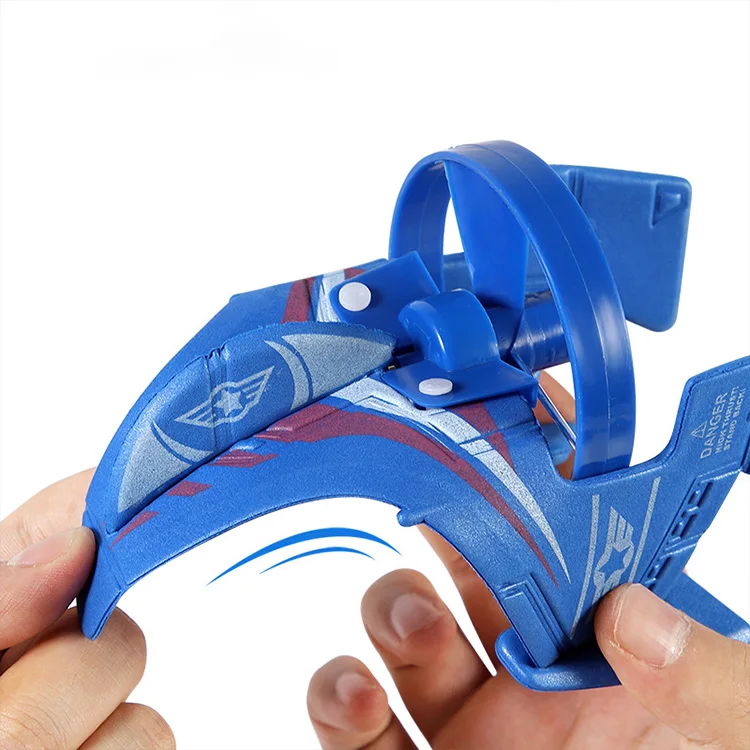 Catapult Aircrafts Gun Ejection Game Flying Wind Up Catapult Foam Plane ...