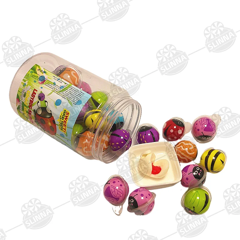 Good Taste Cartoon Shape Gummy Soft Candy Filled Jam Bottle Packing ...