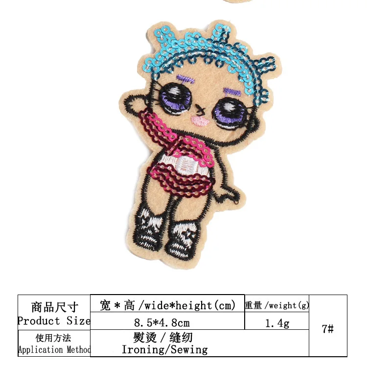 Cartoon Cute Girls Cartoon Embroidered Patch - Buy Embroidered Patches ...