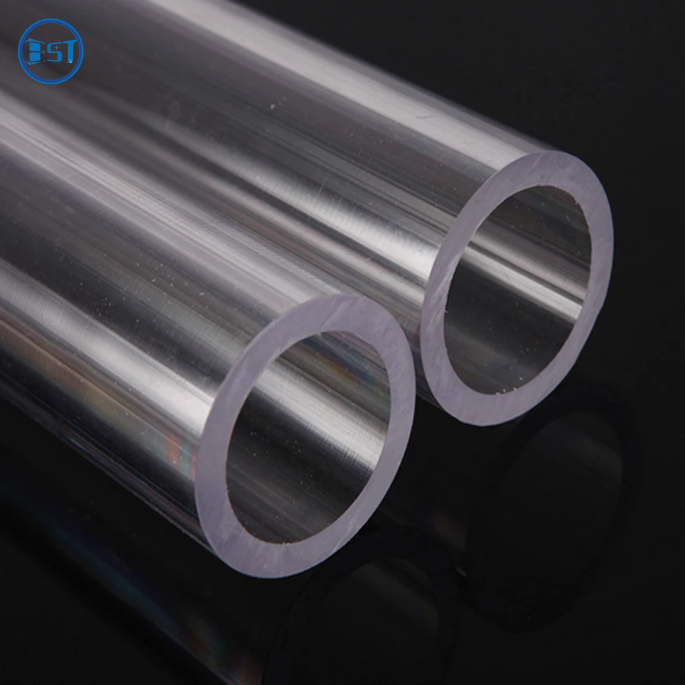 Rigid Clear Acrylic Pipe Tubes - Customized Sizes