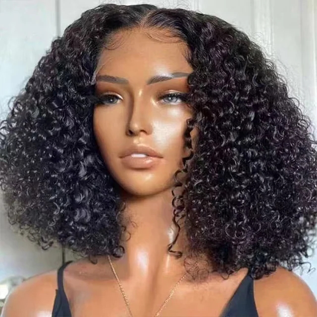 Pixie Curly Wig Glueless 4x4 5x5 Closure Transparent HD Lace Front Wig ...