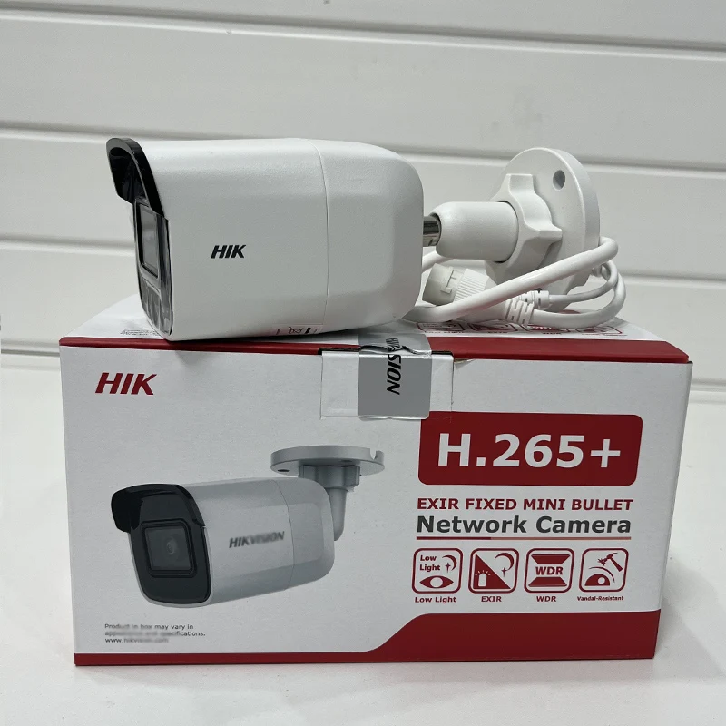 Face Detection Security Camera DS-2CD2T45FWD-I5/I8 HIK 4MP Fixed PoE Ip ...