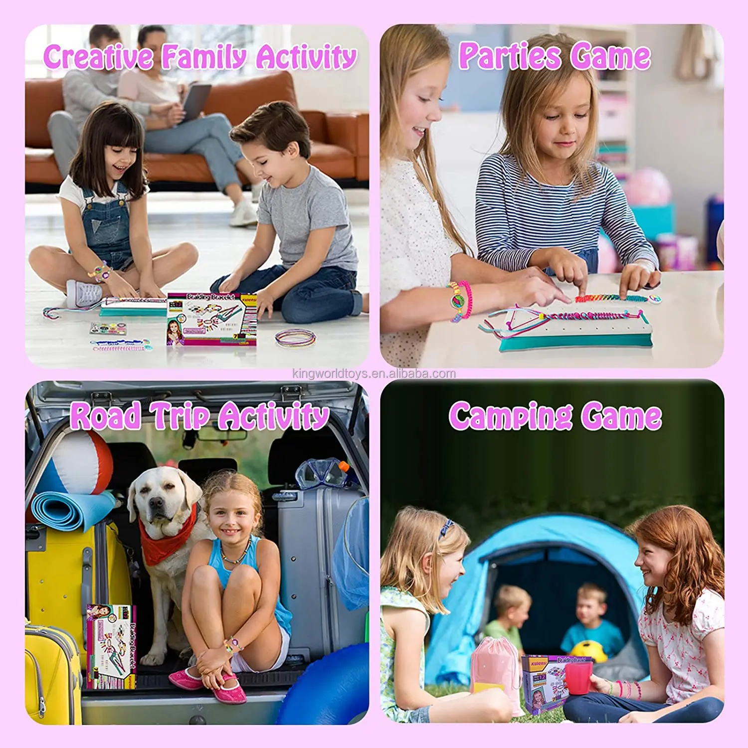 Bracelet Making Kit For Girls,Diy Craft Kits For Kids 3-10 Years ...