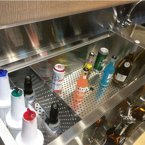 Stainless Steel Cocktail Station - Eco-Friendly & Customizable