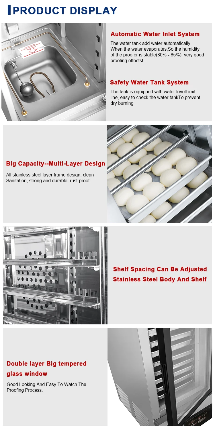 Commercial Baking Equipment Bread Making Machine Dough Proofer Cabinet ...