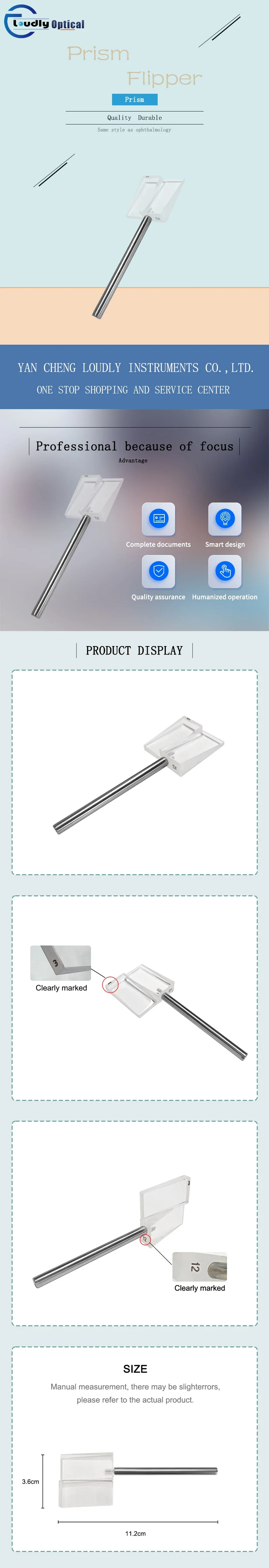 High Quality Prism Flipper Eye Strabismus Diagnostic 12 BO/3 BI