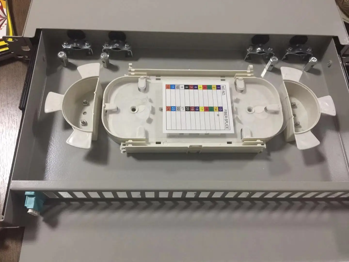 19' Rack Mount Fiber Optic Equipment Terminal Drawer Splice Box Patch ...