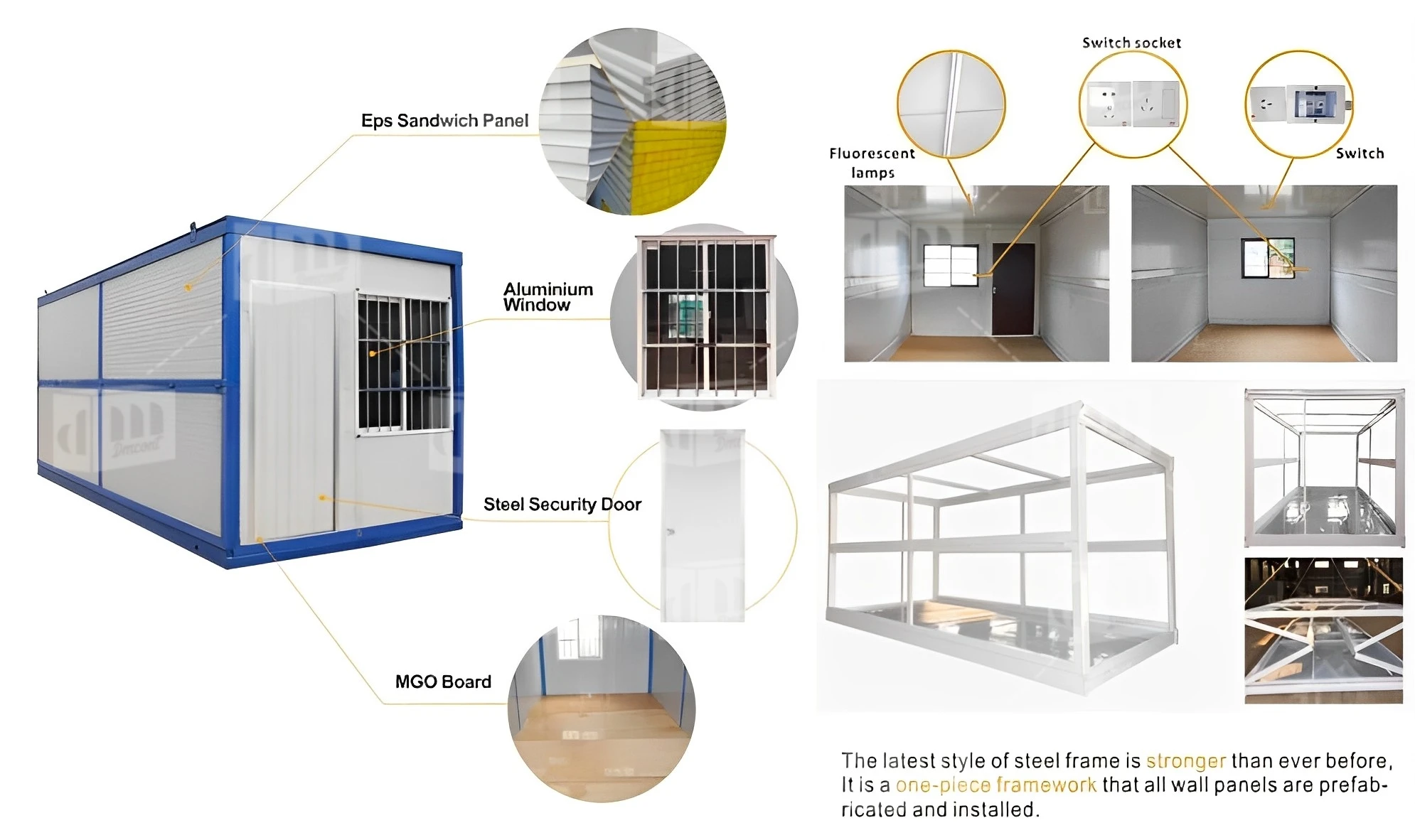 Workshop Prefab Foldable Container Houses Home Modular House ...