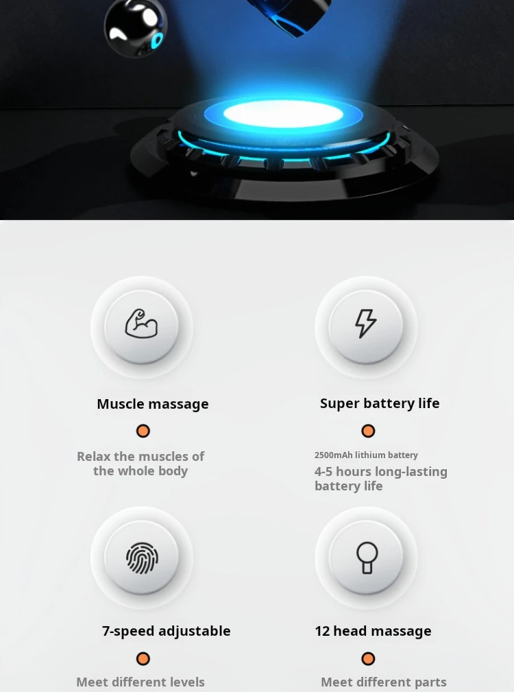 Handheld Body Infrared Massage Gun Deep Tissue Massage for Shoulder Leg ...