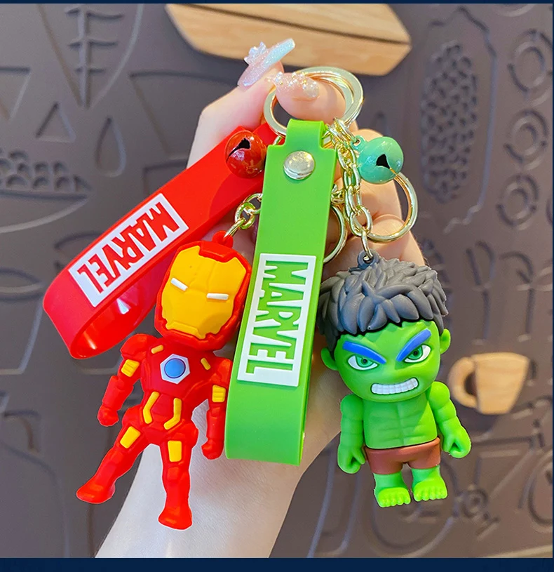 Dickmon 3D Marvel Superhero Figure Keychains - Avengers
