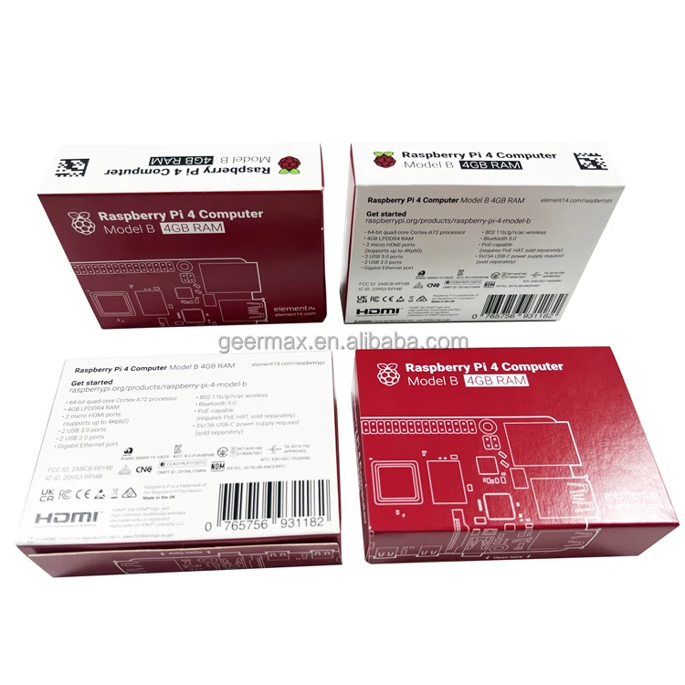 1.5ghz Raspberry Pi 4 Model B 4gb Sdram Raspberry Pi 4b/4gb Pi 3 B+ ...