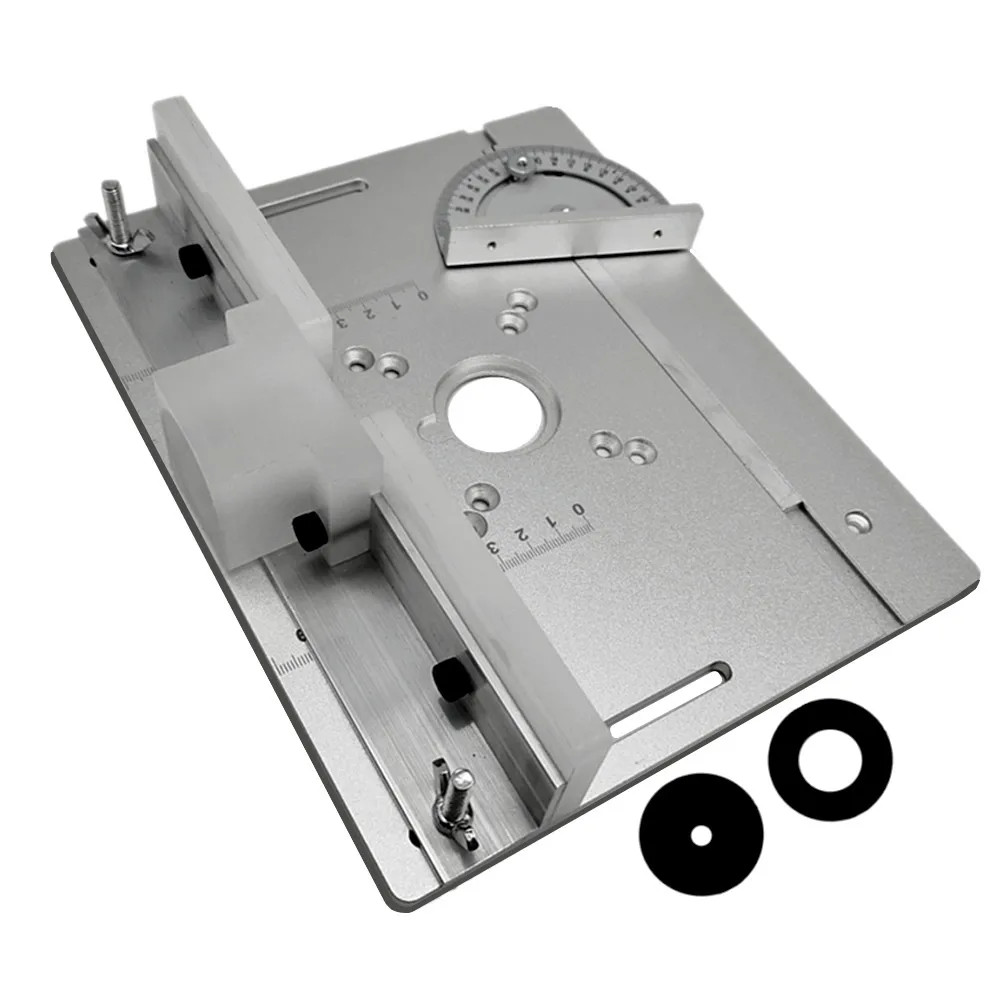Aluminum Router Table Insert Plate W/ Miter Gauge For Woodworking ...