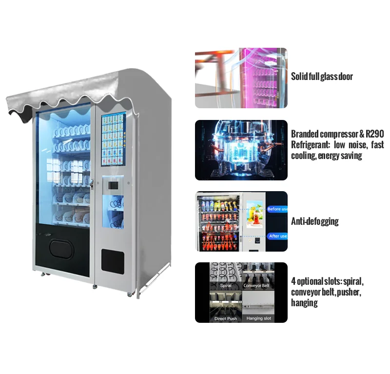 Outdoor Vending Machine with Shelter - WEIMI Snack Solutions