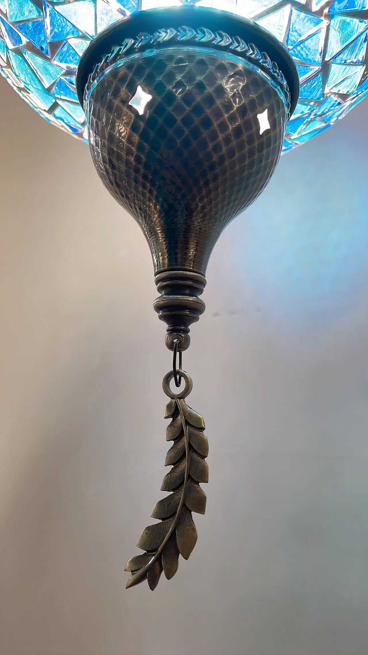 Turkish Mosaic Swag Plug In Ceiling Light Pendant Light Fixture 14.6 ...