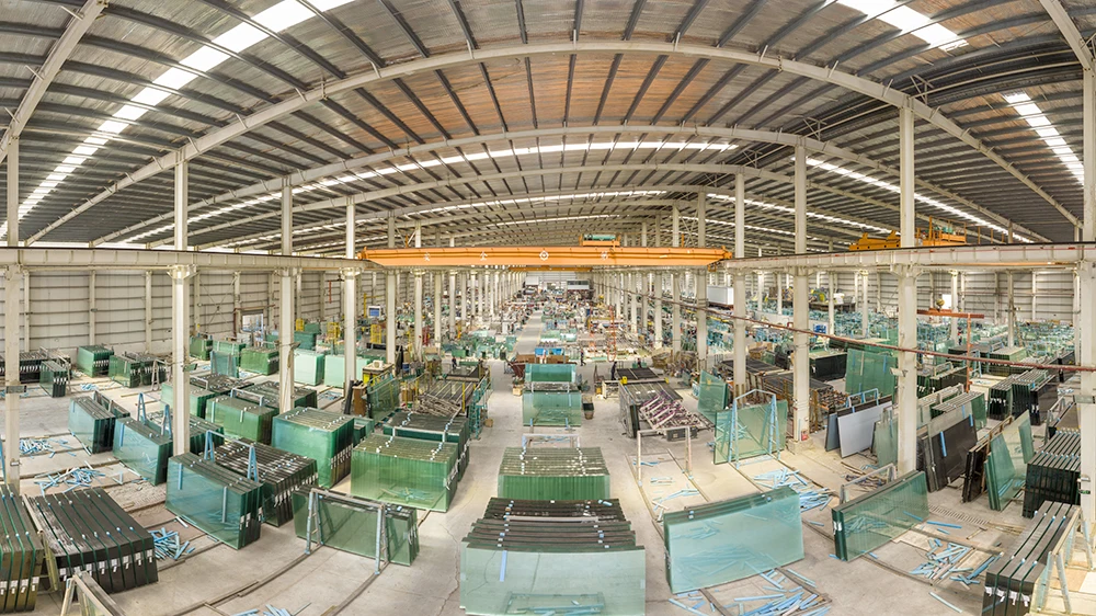 Decorative Transparent Tempered Ribbed Reeded Moru Wave Fluted Glass