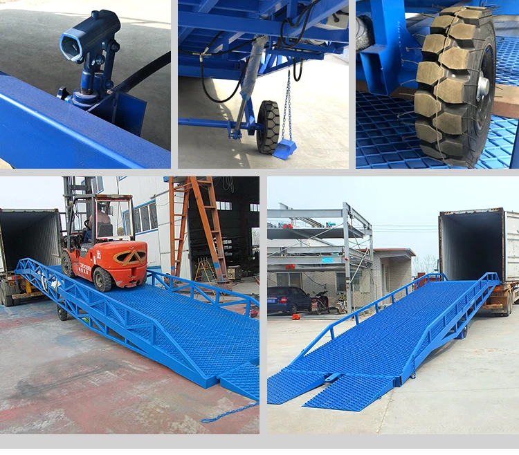 Container Cargo Unloading Platform Boarding Bridge Large Goods Vehicle ...