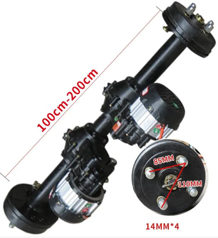 Electric Truck Motor Wheel Axle Ev Semi Dual Drive Rear Axle Truck 10kw ...