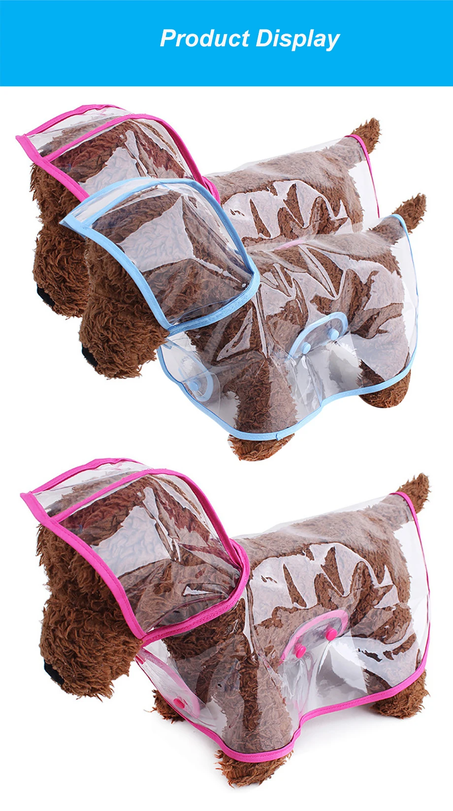 Wholesale Custom Pet Clothes Transparent Pvc Dog Clothes Pet Accessory ...