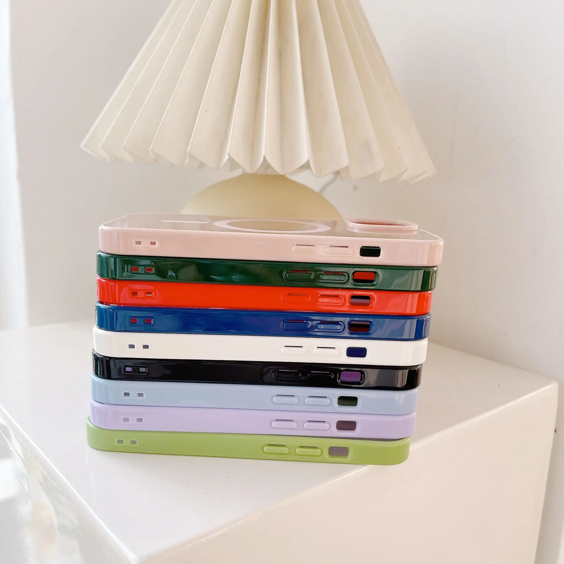 For Iphone 15 Magnet Clear Cell Phone Case Magnetic Color Phone Cases ...