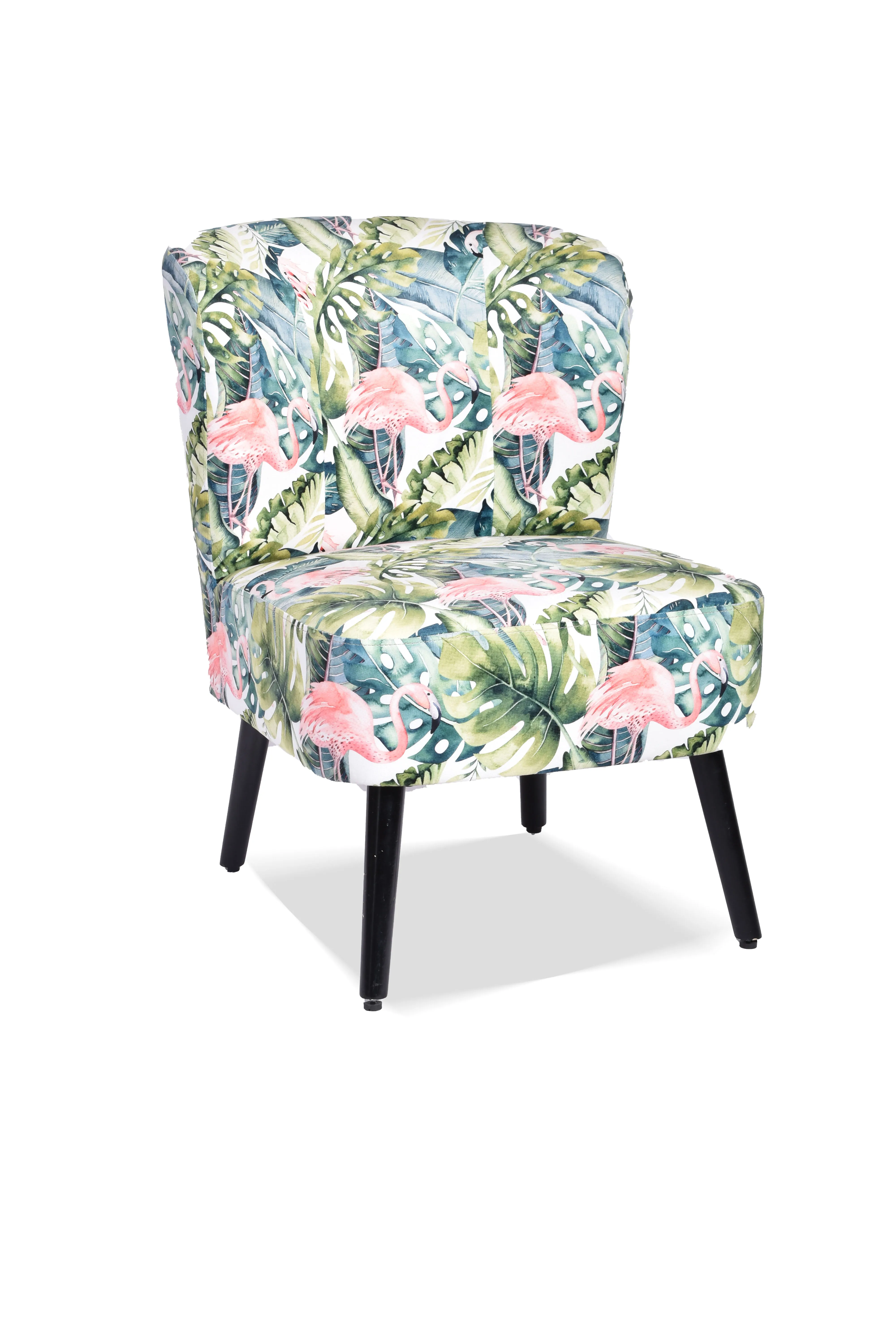 CARLFORD Traditional Floral-Flamingo Armchair for Living Room
