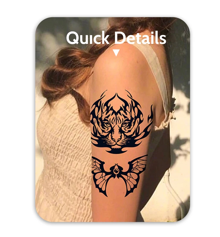 Shop Factory Stock A3 Juice Genipin Temporary Tattoo Stickers
