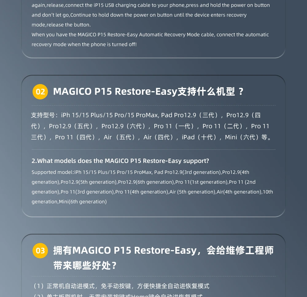Magico USB Cable - Restore Iphone Data Effortlessly