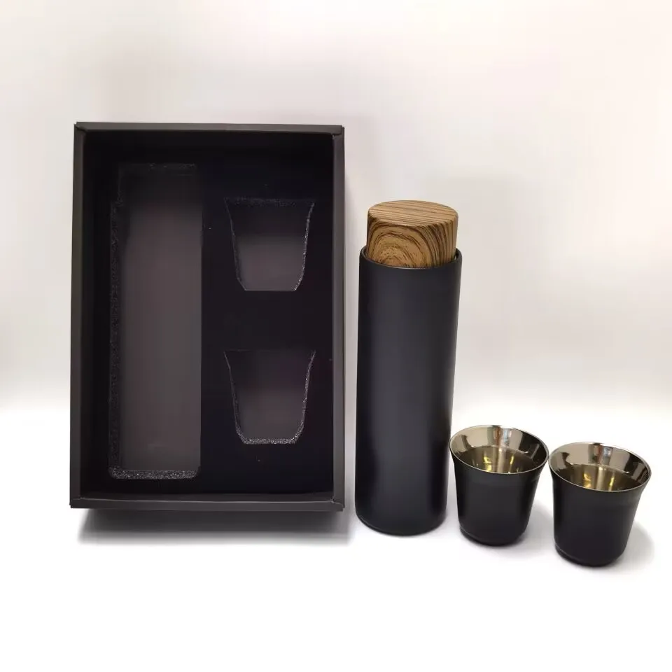 400ml Stainless Steel Arabic Vacuum Flask Set With Espresso Coffee Cup ...
