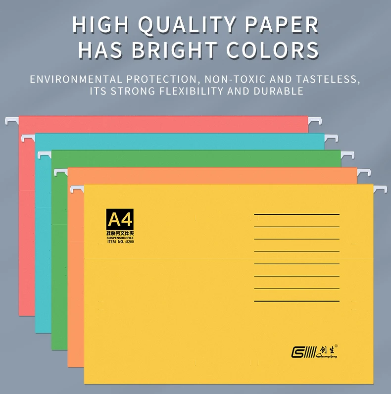 25 Pack/box Hanging File Folders - A4 Letter Size,Assorted Colors ...