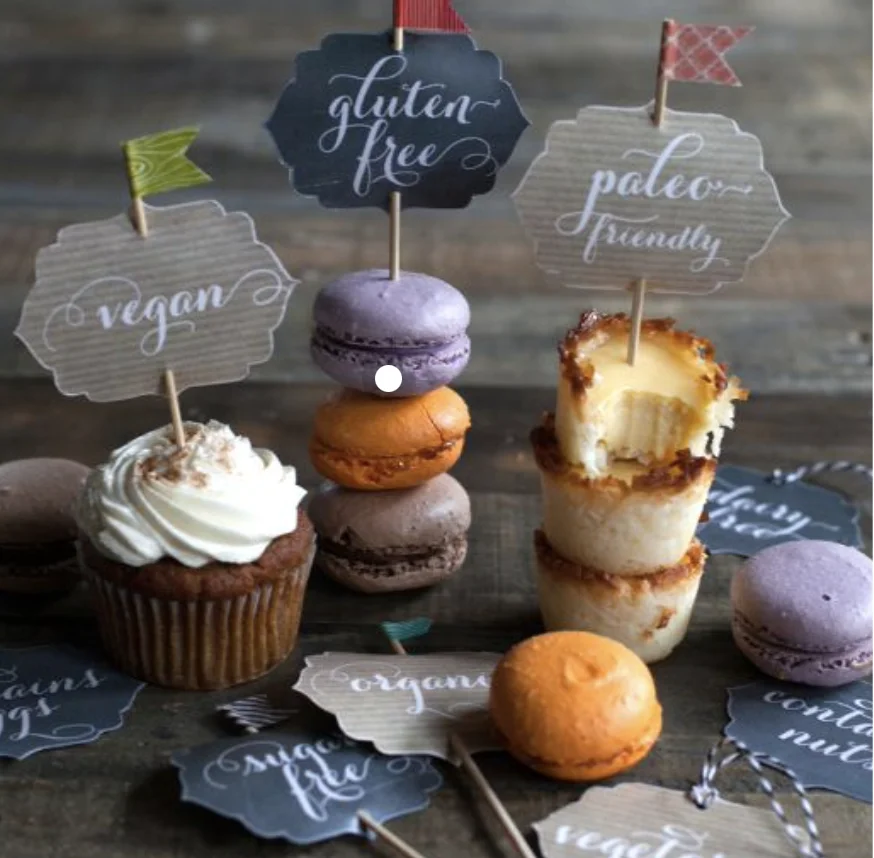 Burger Toothpick - Customizable Decoration for Desserts