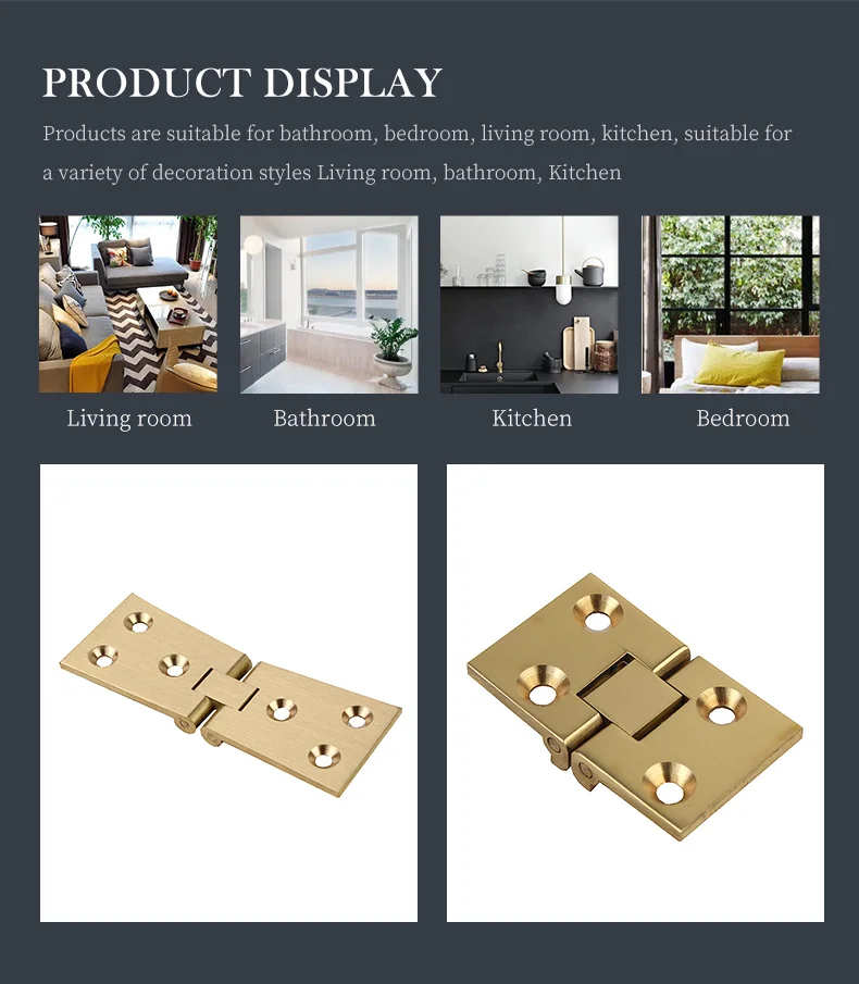 Wooden Table Flap Hinge 180 Degree Copper Self Supporting Foldable ...