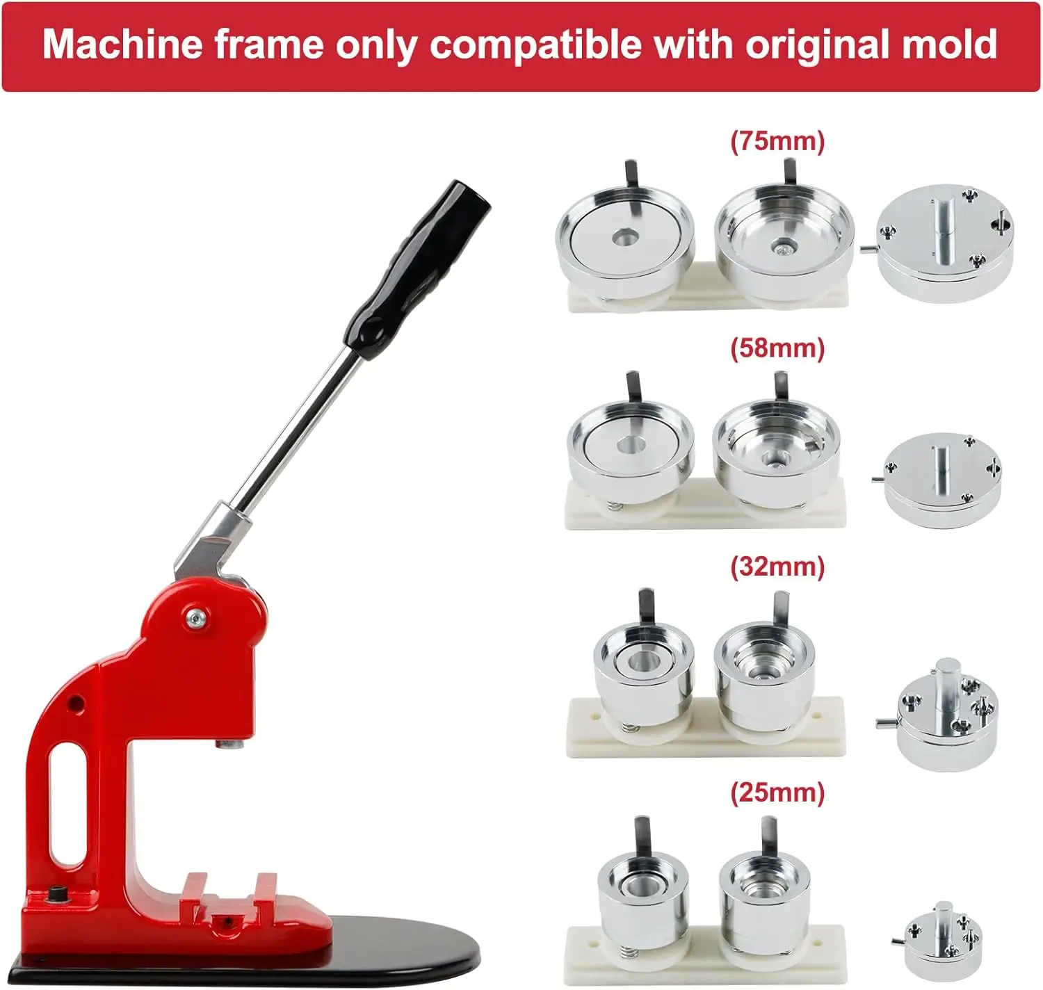 Dongcheng DCMA-001 Manual Pin Badge Manufactured Tool DIY Button Maker ...