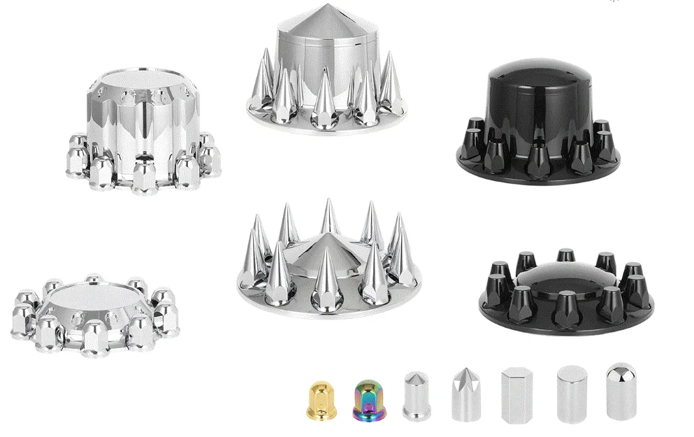 Durable ABS Axle Covers for Truck Wheels - Universal Fit