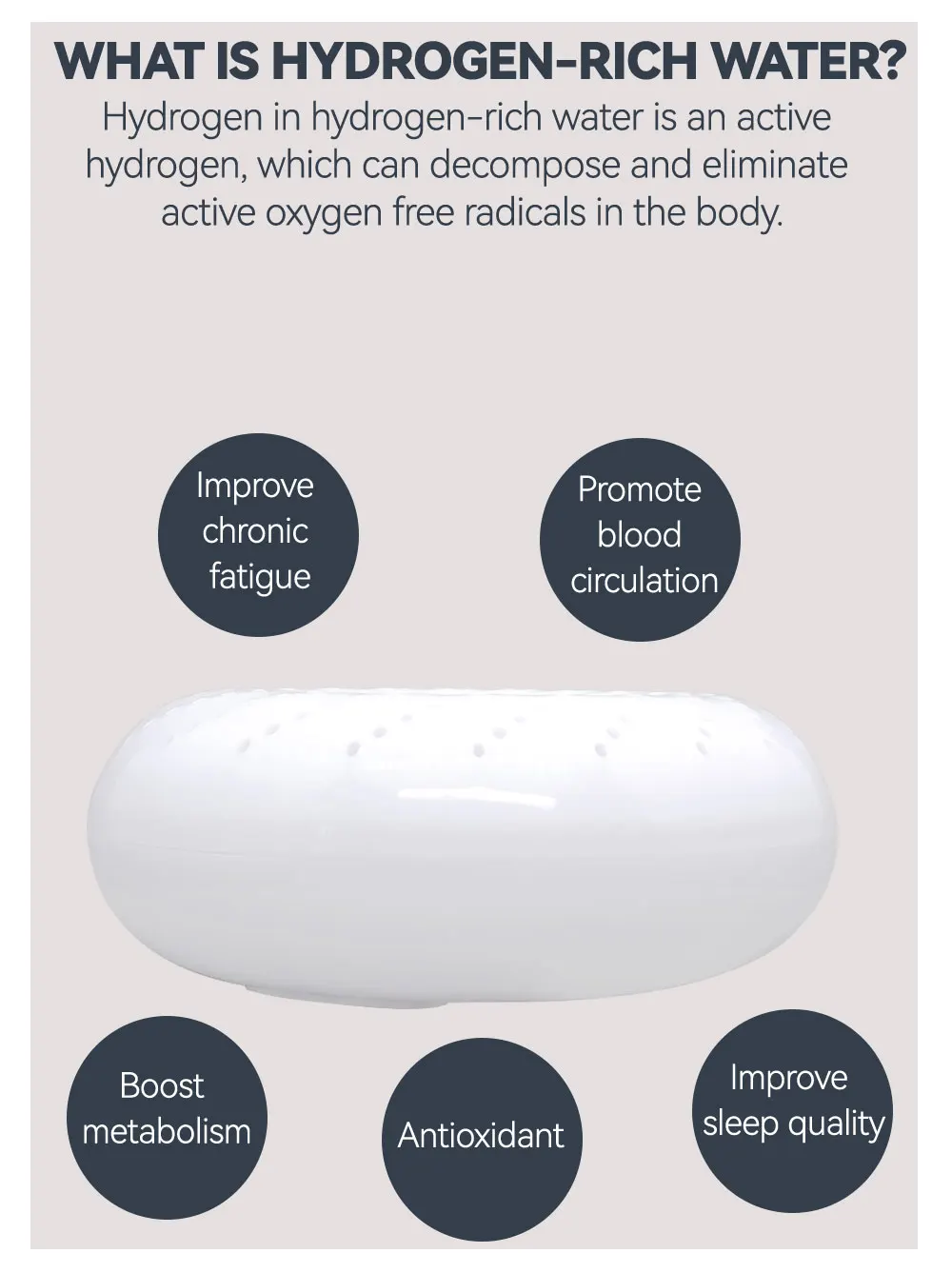 H2 Alkaline Hydrogen Generator Micro Hydrogen Water Ball Spa Cleaning ...