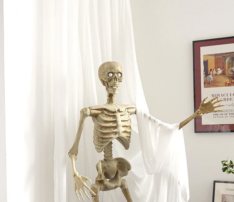 Halloween Giant 6ft Life Size Animated Sound Skeleton Toys Props ...