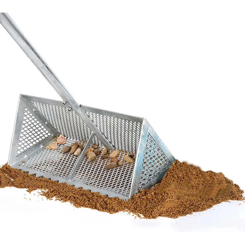 Beach Sand Filter Rakes with Basket and Handle - TD-605